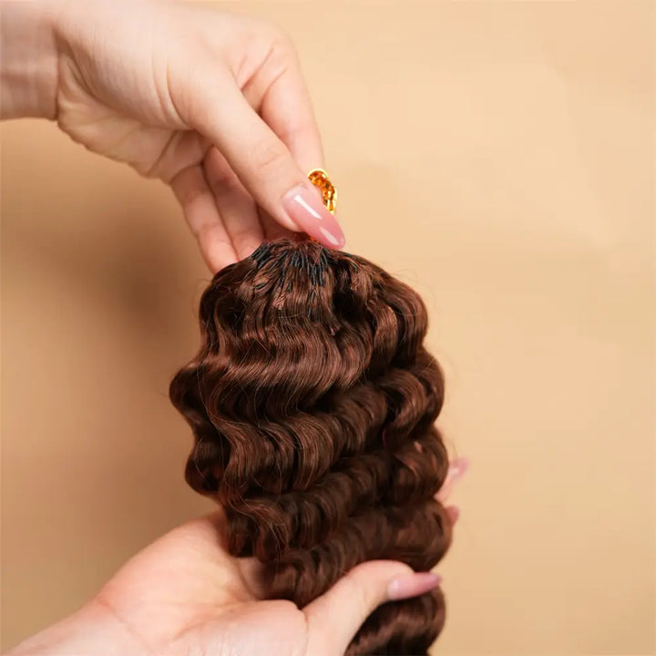 XBL Hair Jet Black 1# 4# Human Hair Colored Crochet Hair Bundles Exten
