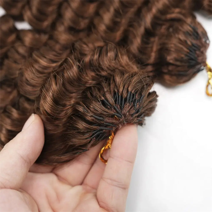 XBL Hair Jet Black 1# 4# Human Hair Colored Crochet Hair Bundles Exten