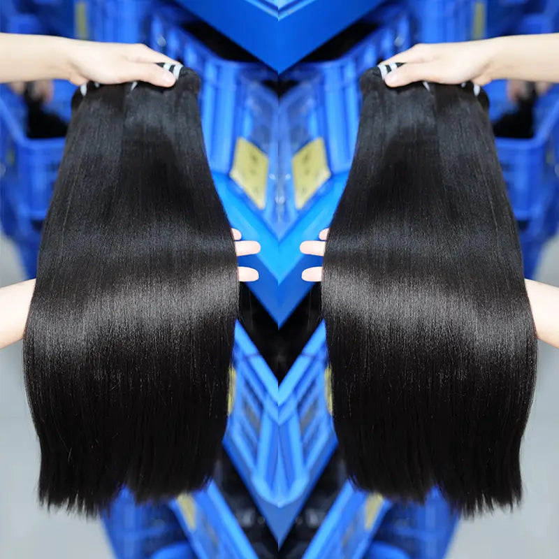 XBLhair Miss Flawless Raw Hair Natural Yaki Straight Single Donor Hair ...
